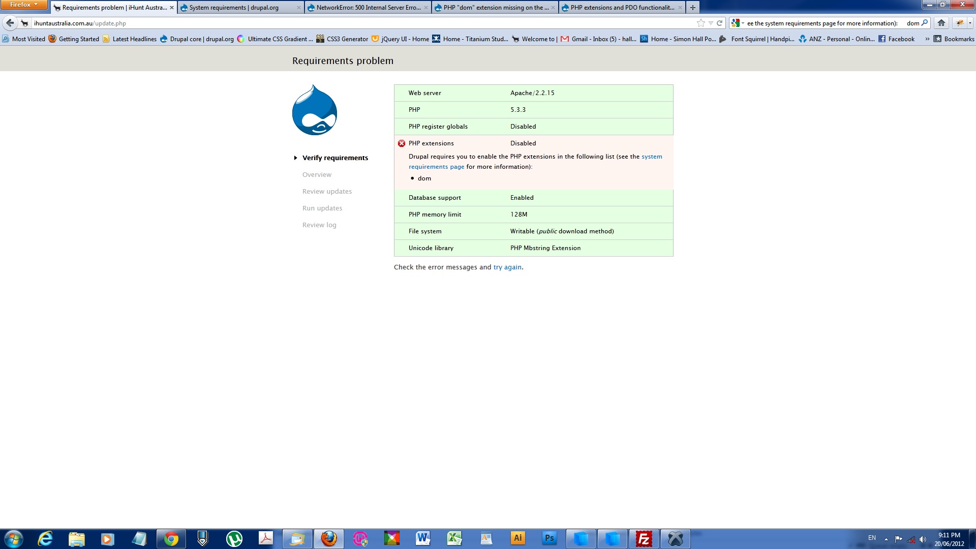 Php Dom Extension Missing On The System Requirements Page 881098 7186